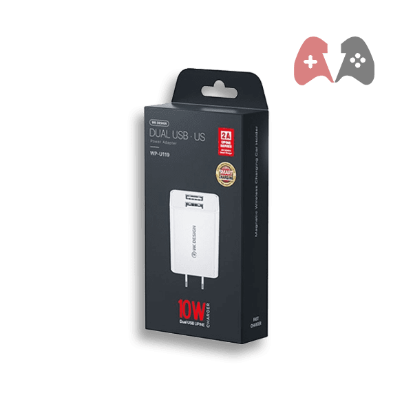 Remax WK Dual USB Fast Charger - WP-U119 - Game Master